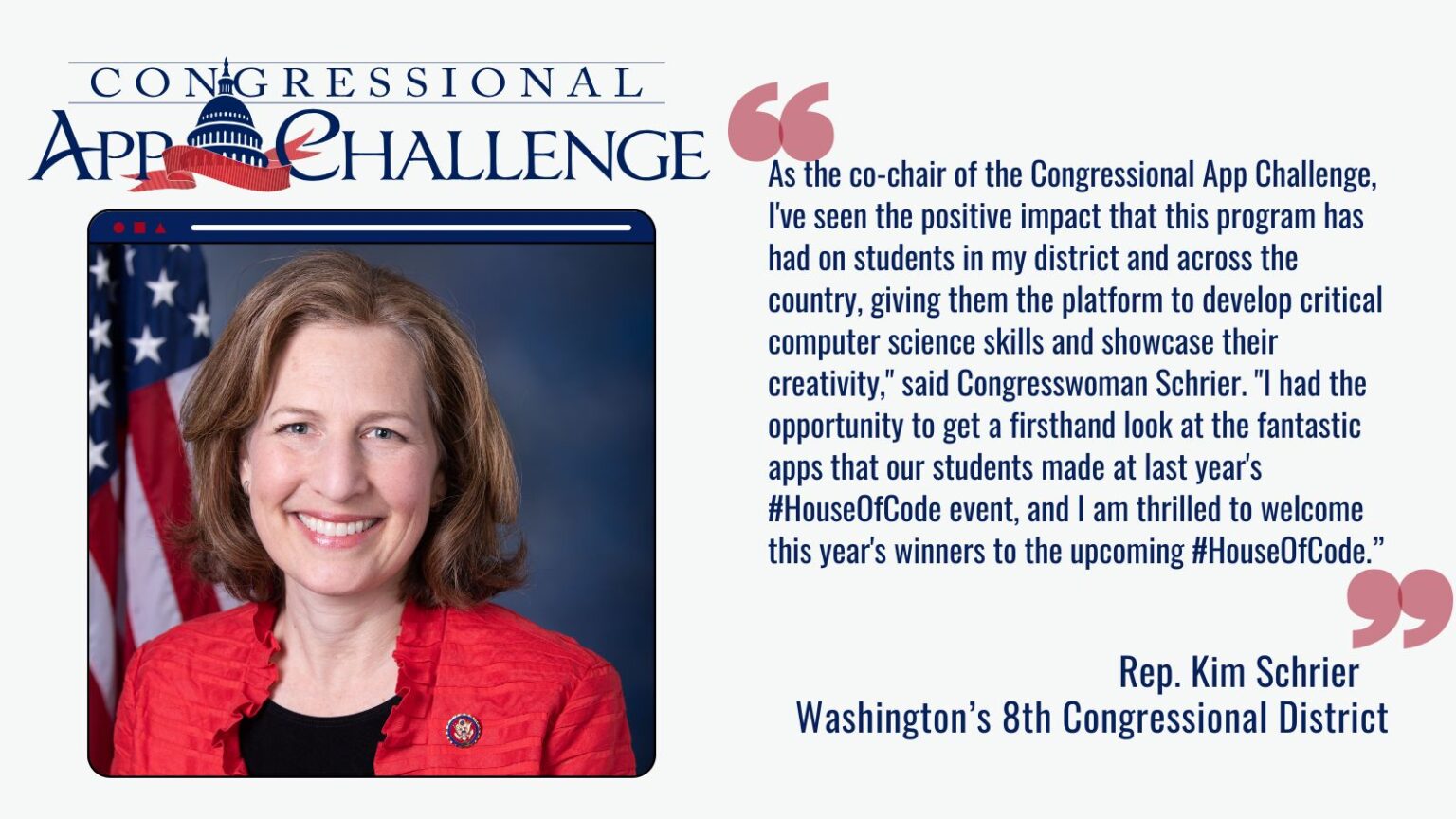 Congressional App Challenge Announces #HouseOfCode 2026 at the U.S. Capitol!